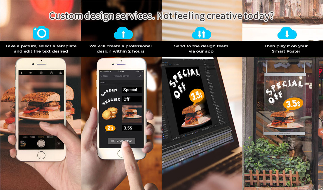 Smart Poster - Ad Glass LED